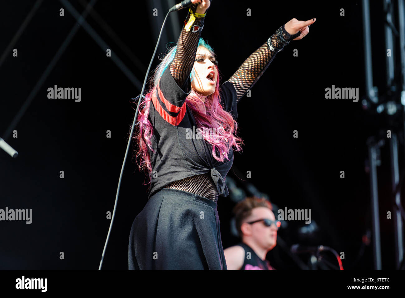 Wirral, UK. 21st May 2017. Wirral singer songwriter, Bronnie, winner of ...