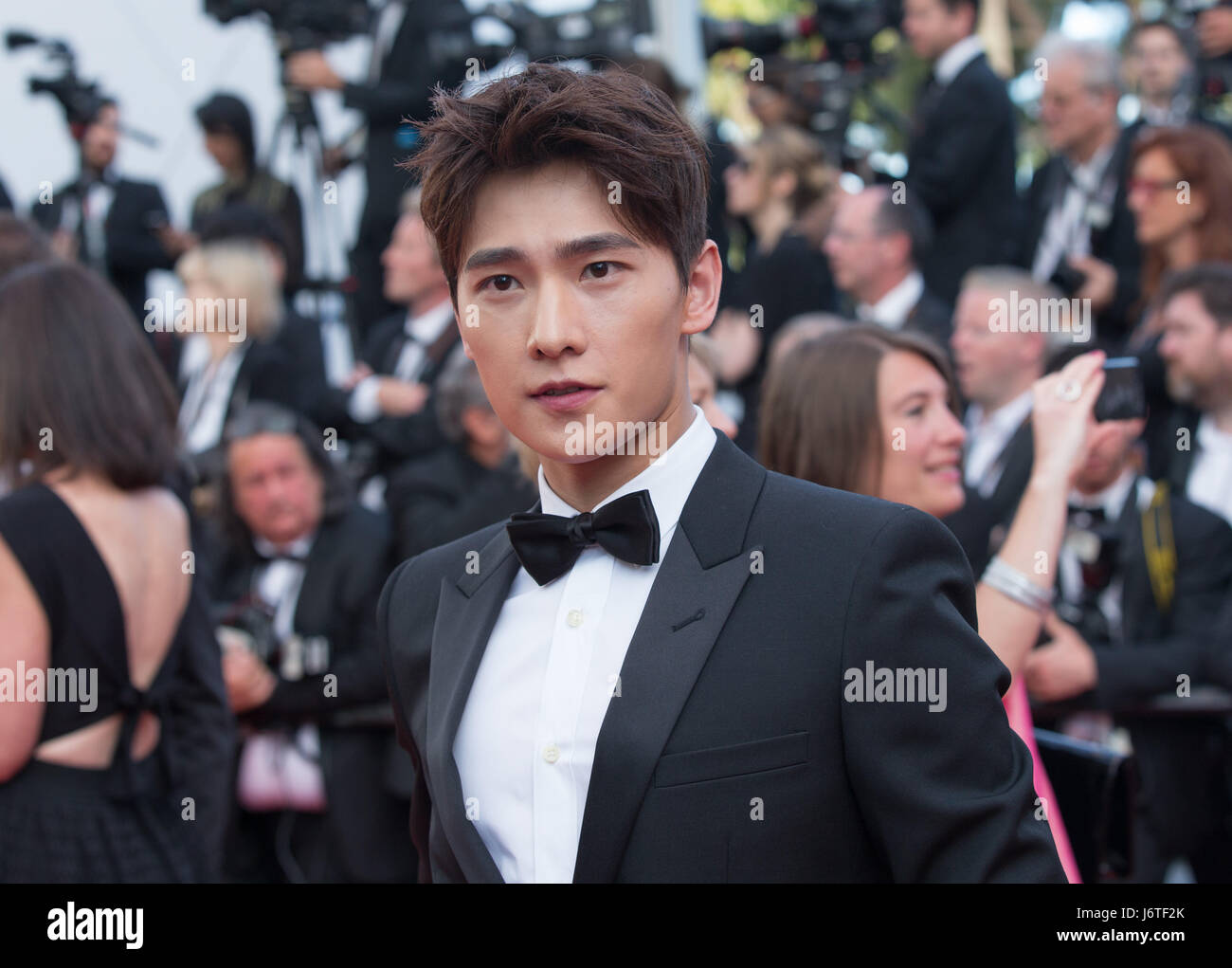 Cannes, France. 21st May, 2017. Chinese actor Jing Boran poses on the ...