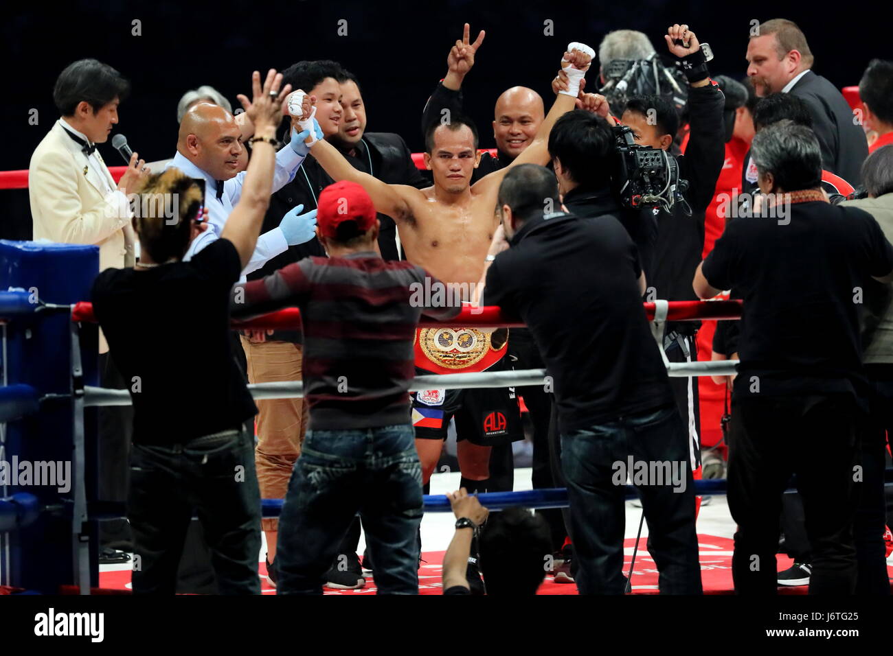 Ariake Coliseum, Tokyo, Japan. 21st May, 2017. Milan Melindo (PHI), MAY 21, 2017 - Boxing : IBF ...