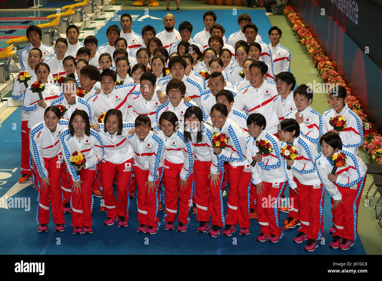 Tokyo, Japan. 21st May, 2017. Japan Swimming Team Group Swimming ...