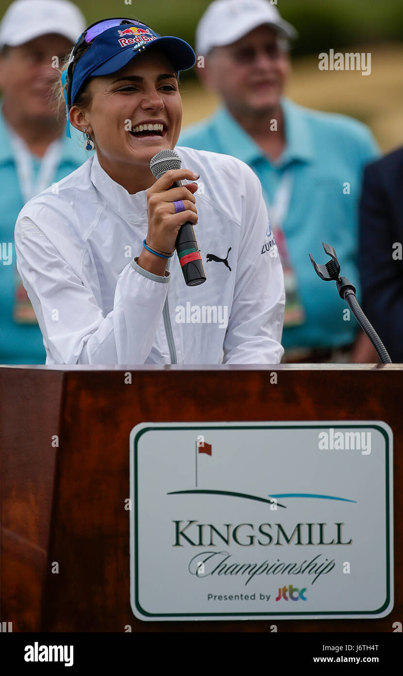 Williamsburg, Virginia, USA. 21st May, 2017. Lexi Thompson after the ...