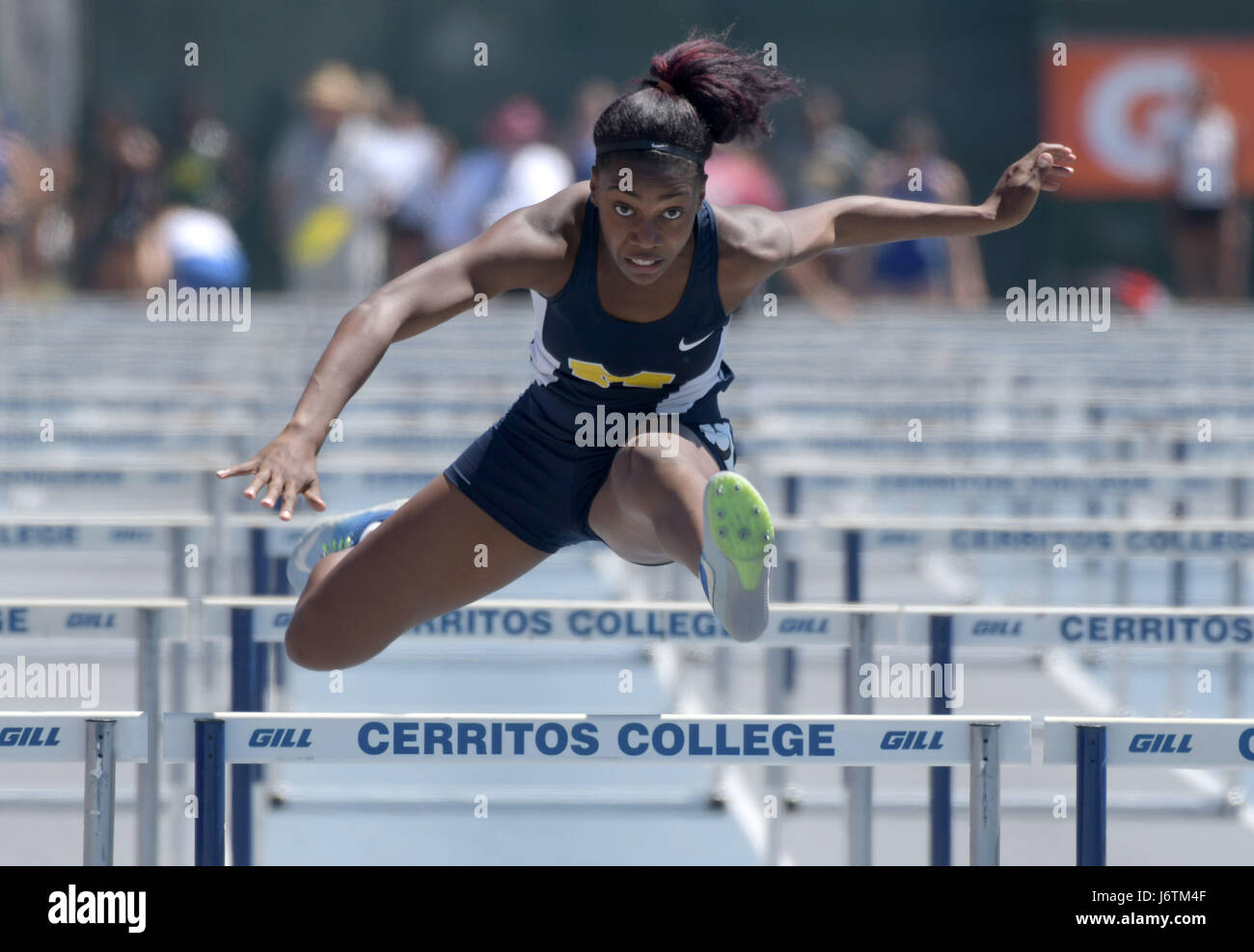 Micah Fulton of Muir wins the Division 4 girls 100m hurdles in 14.78 ...
