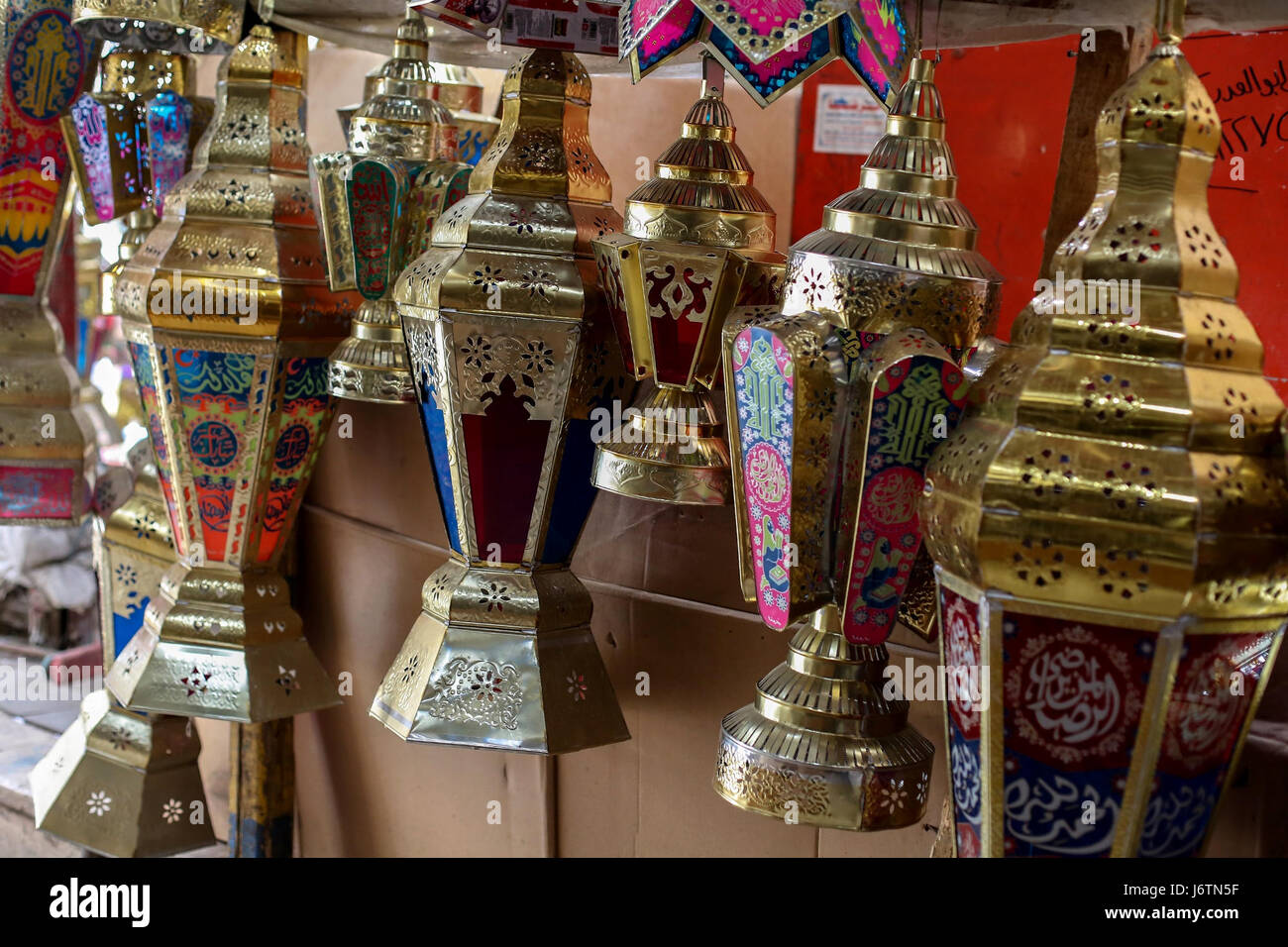 Cairo, Egypt. 1st May, 2017. Traditional lanterns known as ''Fanous ...