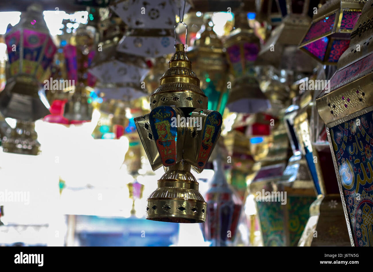 Cairo, Egypt. 1st May, 2017. Traditional lanterns known as ''Fanous ...