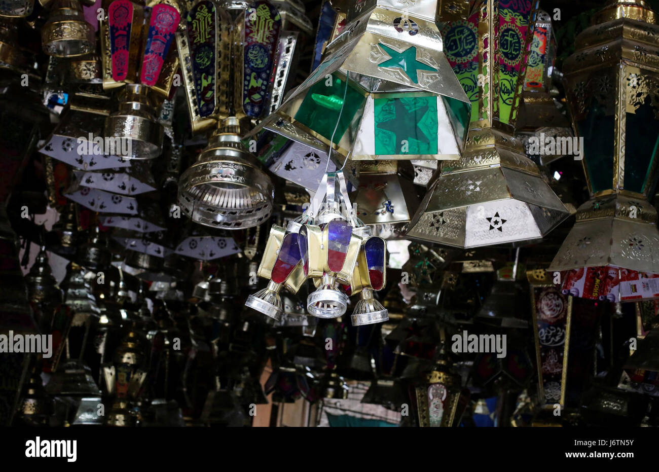 Cairo, Egypt. 1st May, 2017. Traditional lanterns known as ''Fanous ...