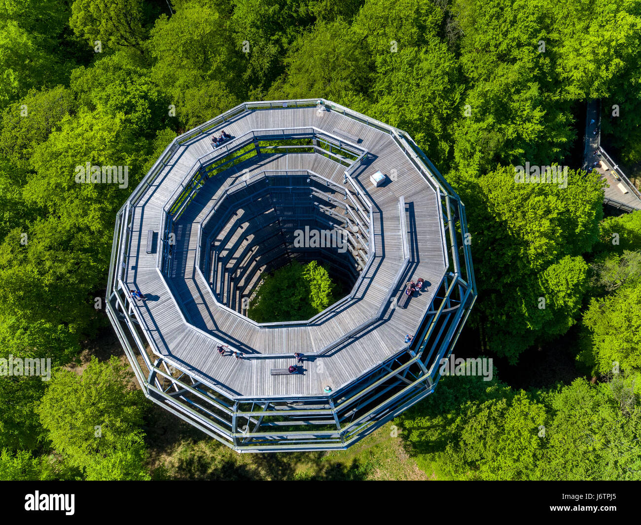 Prora, Germany. 18th May, 2017. Visitors climb a 40-metre-high viewing ...