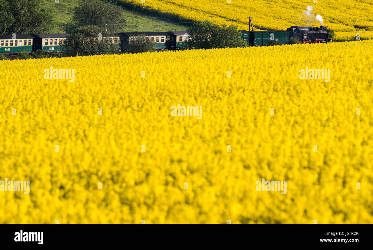 Posewald, Germany. 18th May, 2017. A type 99 1782-4 steam engine built ...