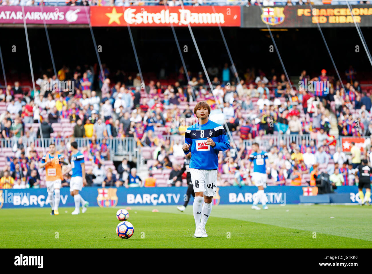 Barcelona, Spain. Credit: D. 21st May, 2017. Takashi Inui (Eibar ...