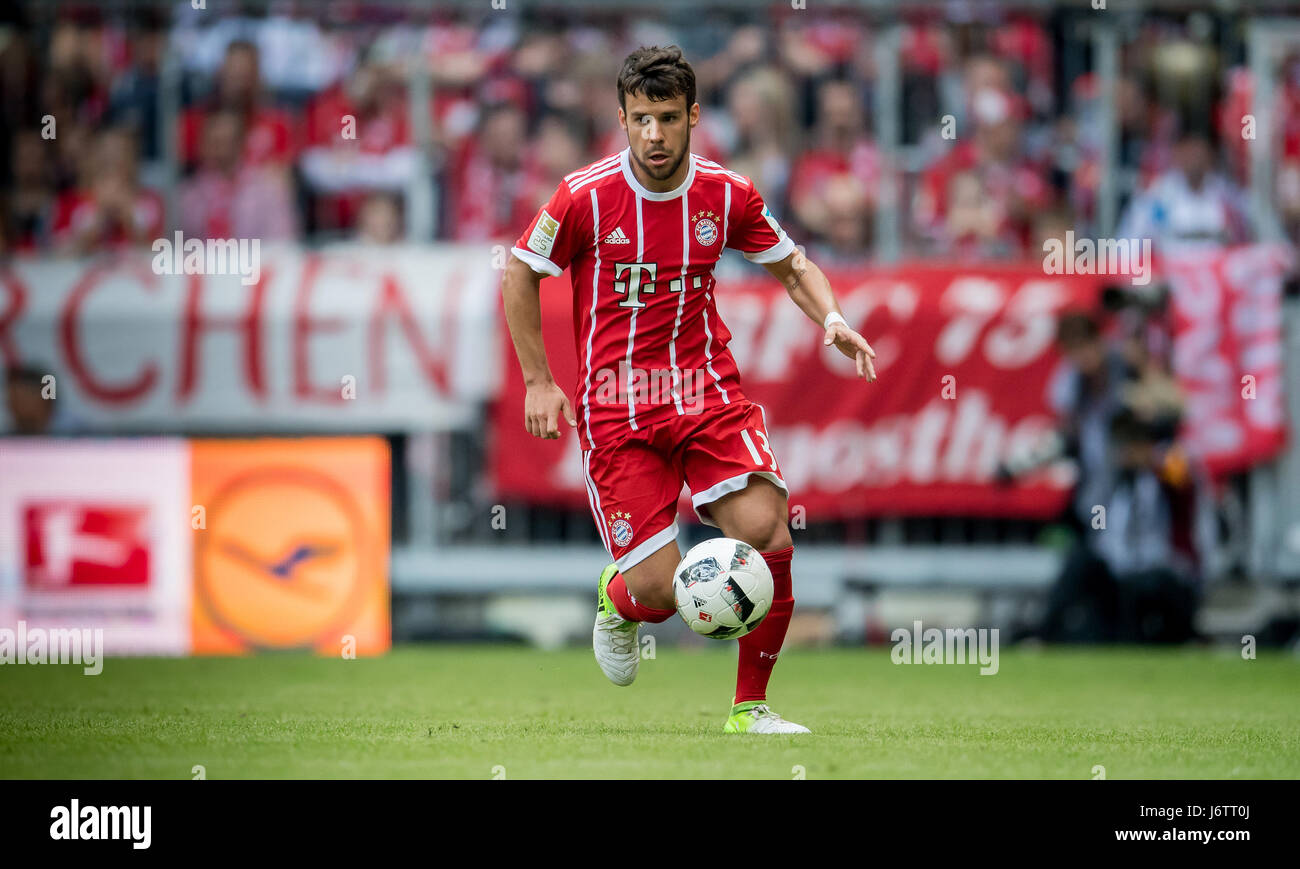 Munich's Juan Bernat on the ball during the German Bundesliga soccer ...