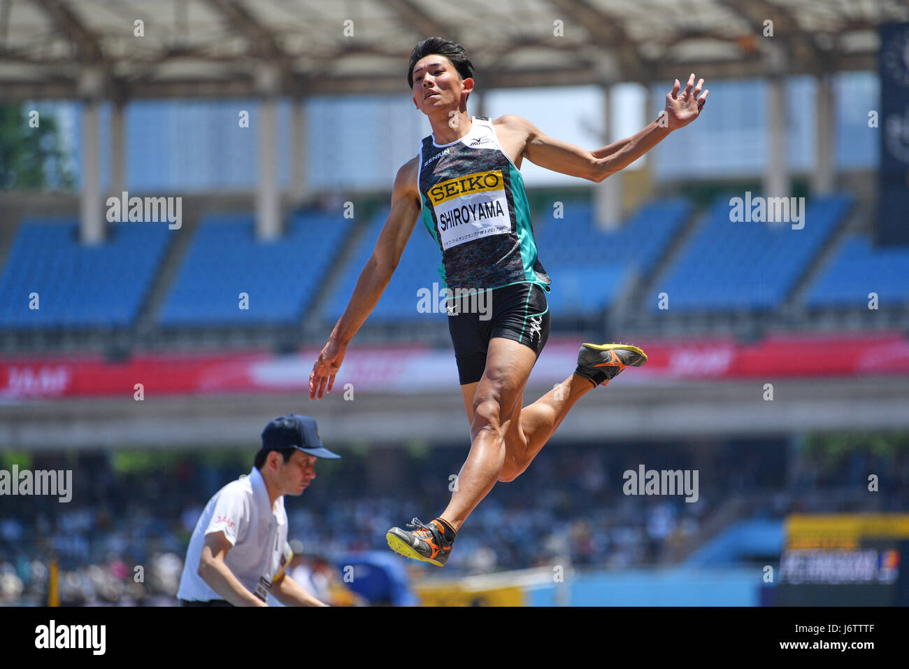 Kawasaki Men's Long Jump Final at Todoroki Athletics Stadium, Kanagawa ...