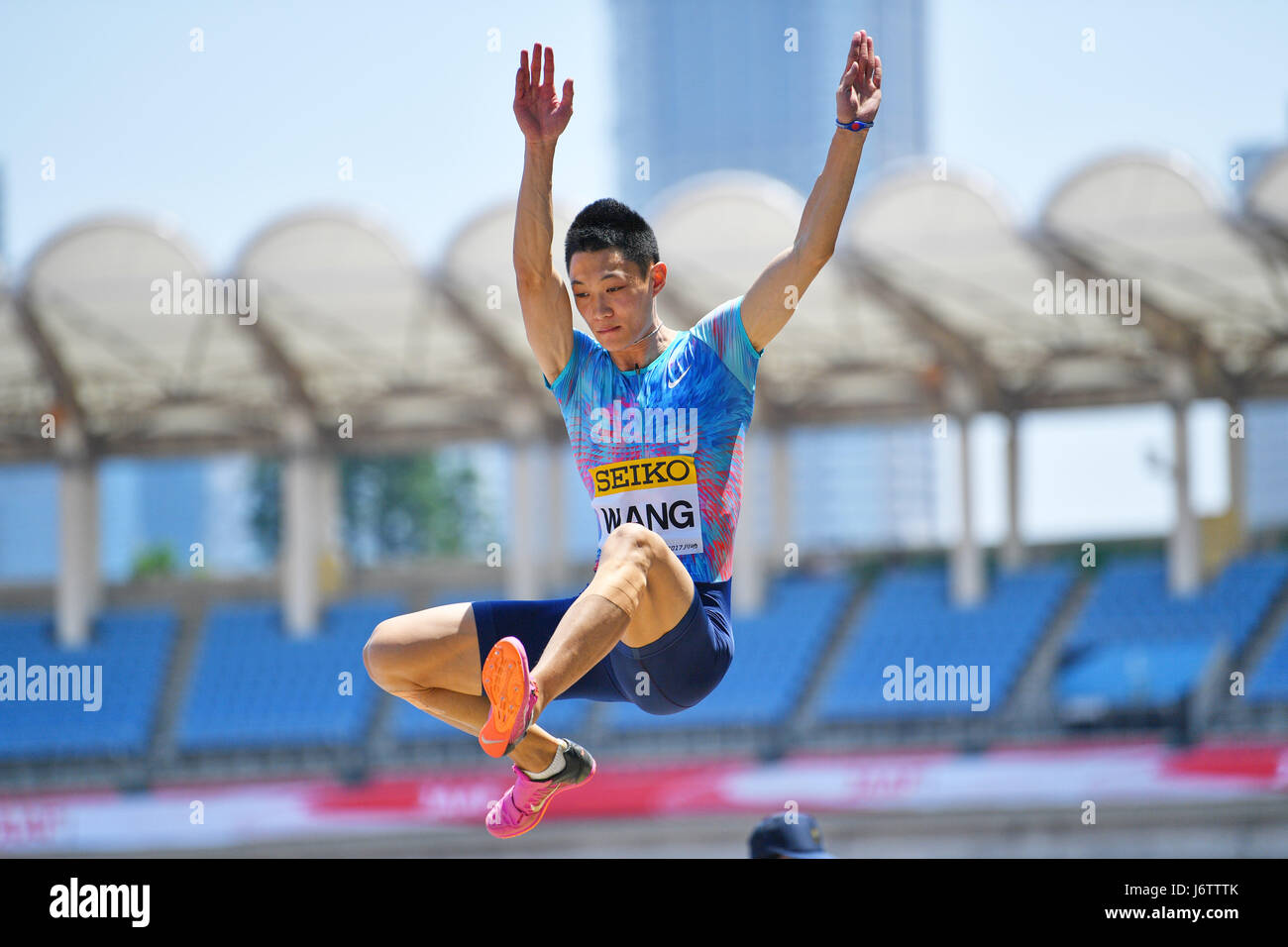 Kawasaki Men's Long Jump Final at Todoroki Athletics Stadium, Kanagawa ...