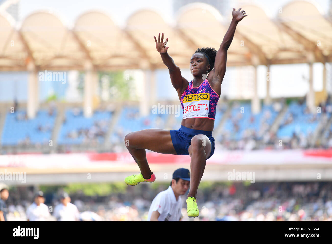 Kawasaki Women's Long Jump Final at Todoroki Athletics Stadium ...