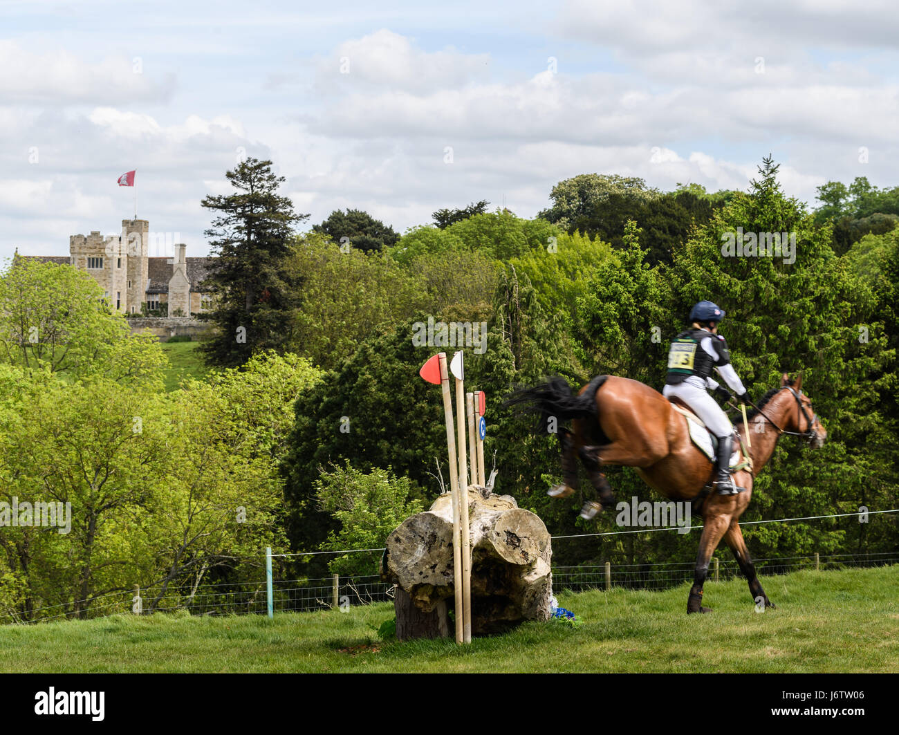 Rockingham Castle, Corby, UK. 21st May, 2017. Pippa Funnell and her ...