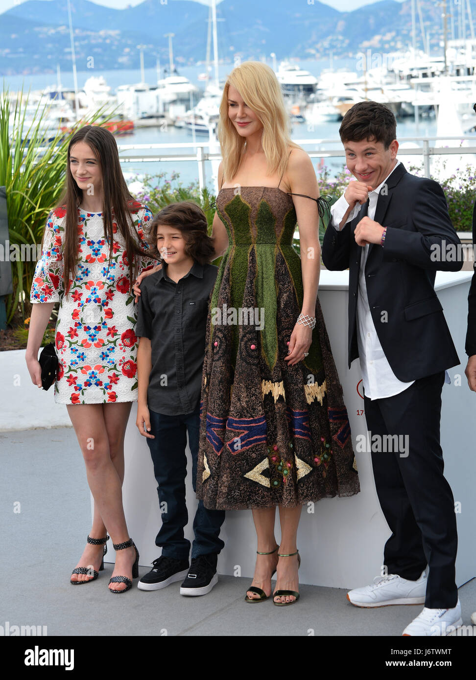 Cannes, France. 22nd May, 2017. Nicole Kidman, Raffey Cassidy, Barry ...