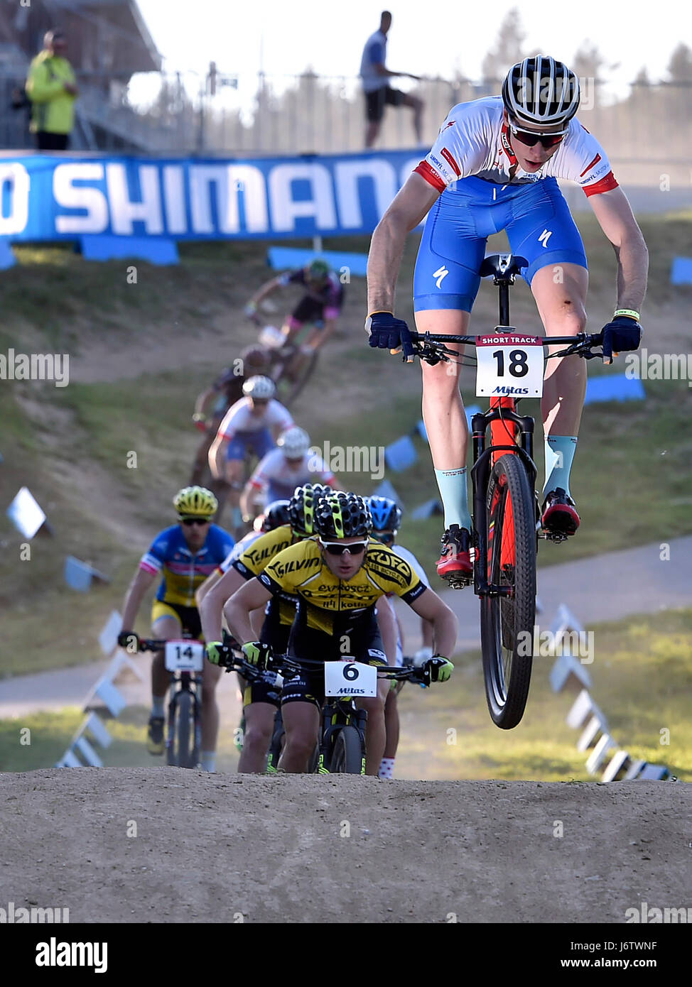 From front: DAVID ZADAK and TOMAS PAPRSTKA of Czech during the SHORT ...