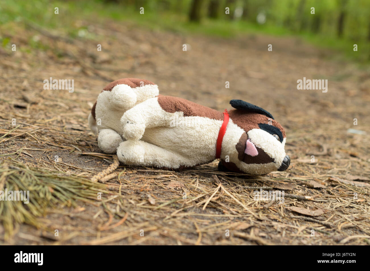 Missing child. Abandoned toy. Loneliness Stock Photo - Alamy