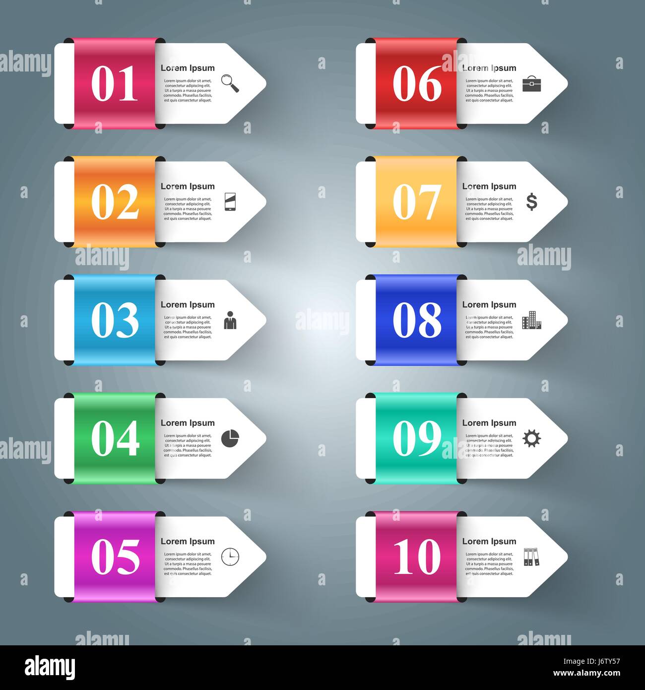 Infographic design. List of 10 items Stock Vector Image & Art - Alamy