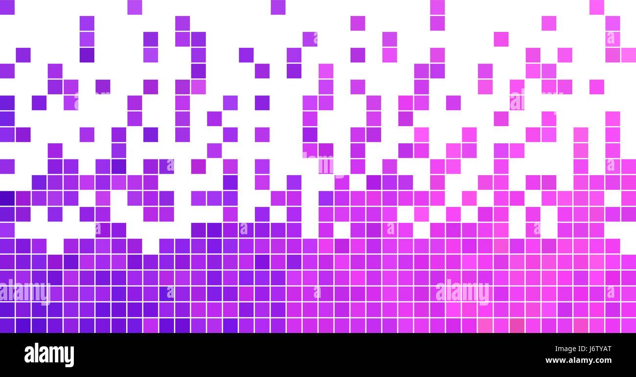 abstract vector square pixel mosaic background - purple and violet ...