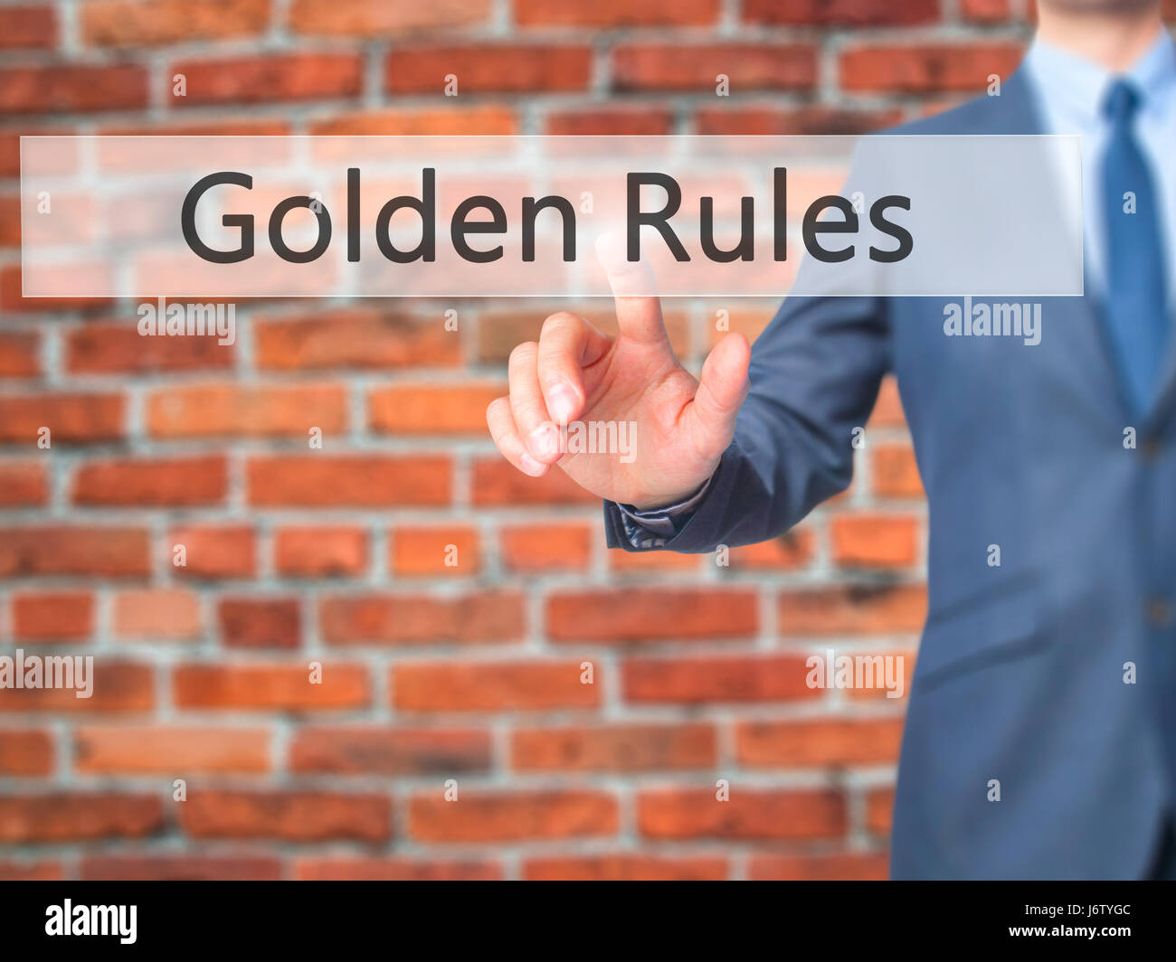 Golden rules businessman hand hi-res stock photography and images - Alamy