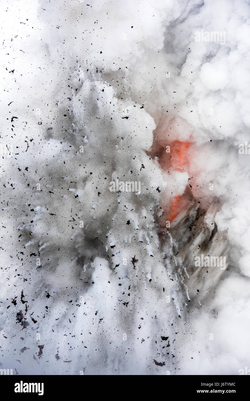 A lava flow on the big Island of Hawaii known as the fire hose spews ...