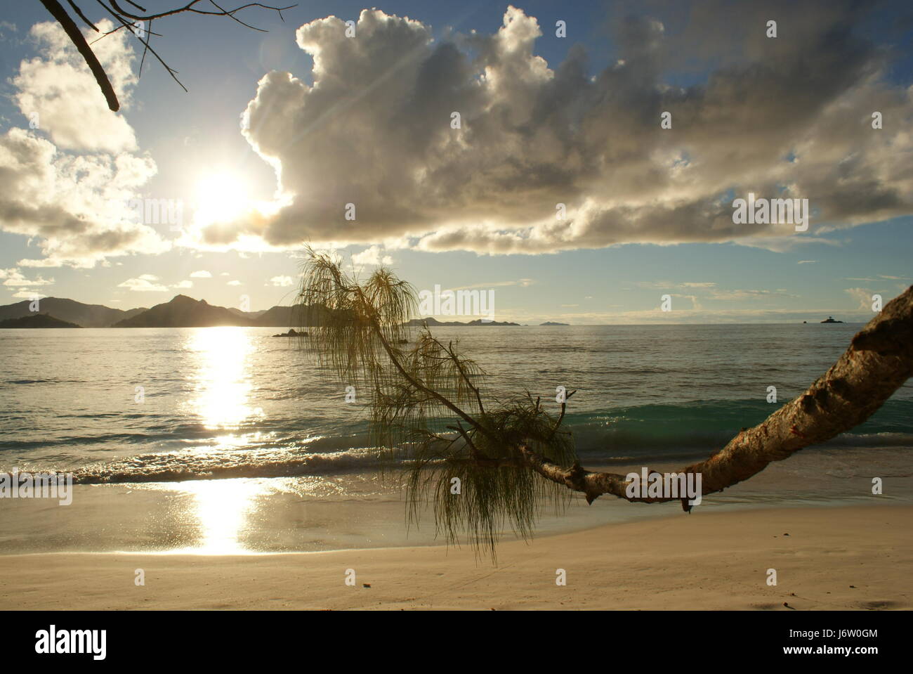 sunset beach seaside the beach seashore summer summerly seychelles salt ...