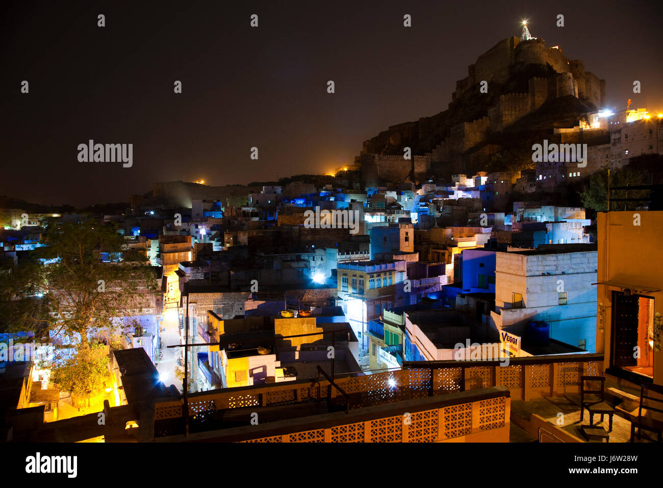 houses city town night nighttime india sight view outlook perspective ...