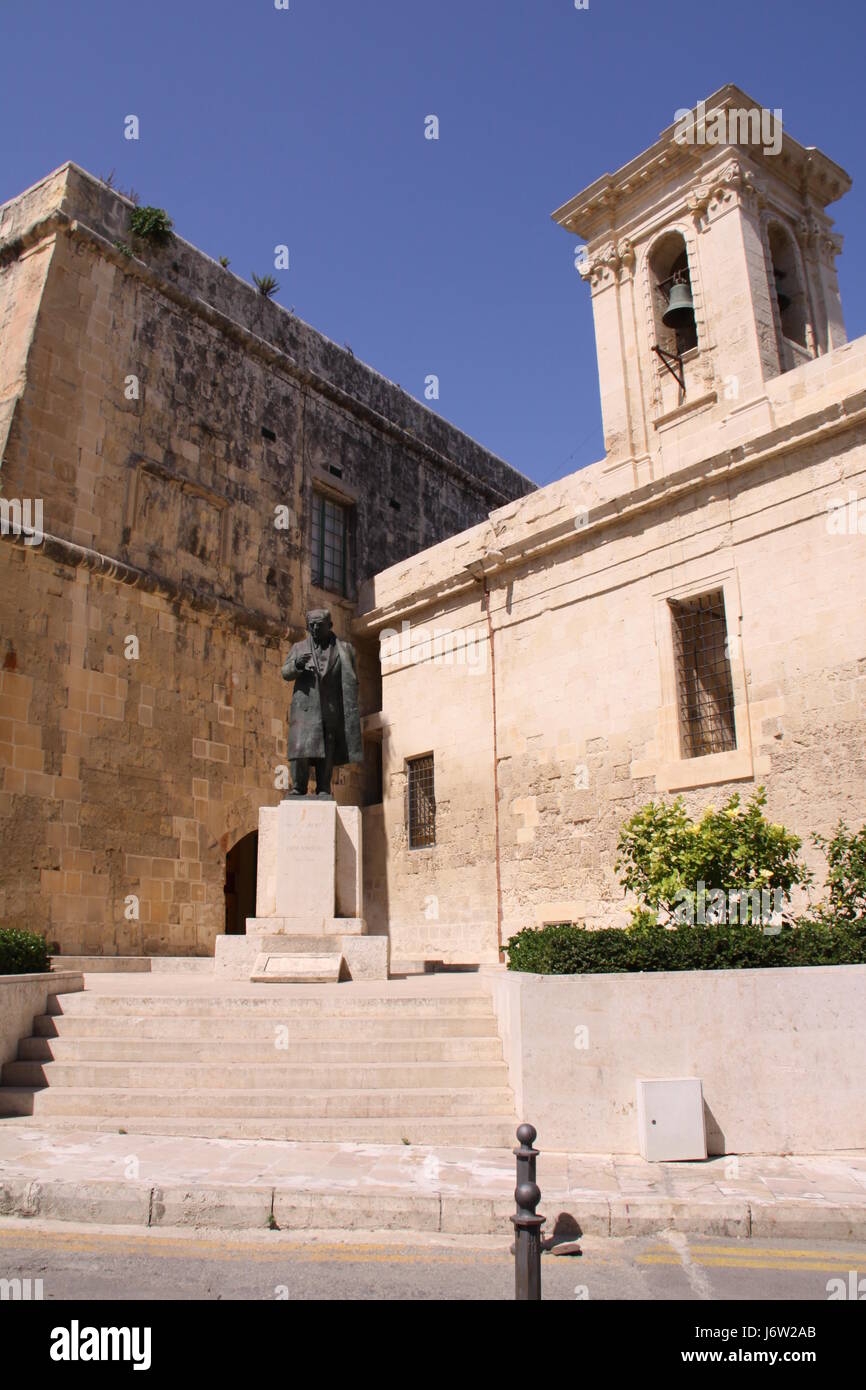 historical monument statue malta style of construction architecture ...