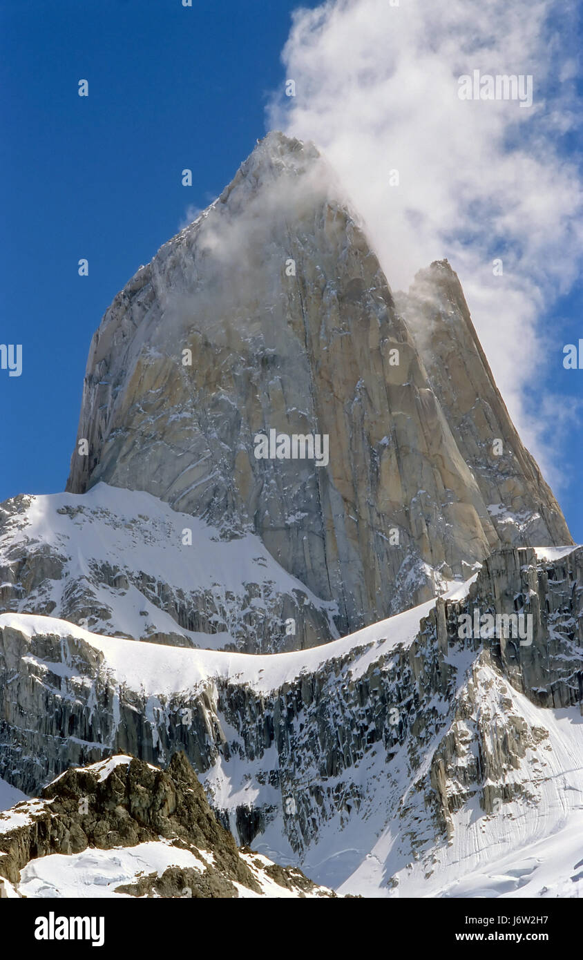 the summit of fitz roy Stock Photo - Alamy