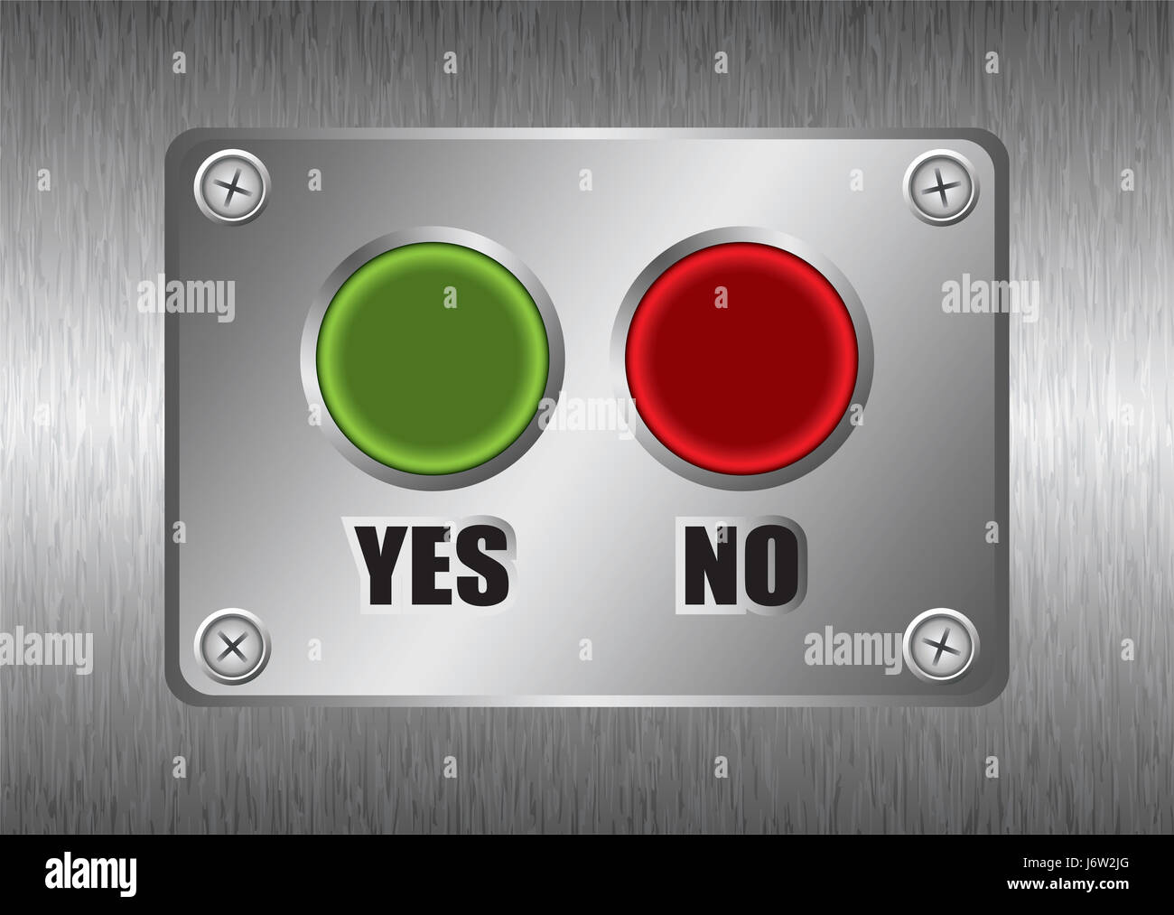 Yes or no metal hi-res stock photography and images - Alamy