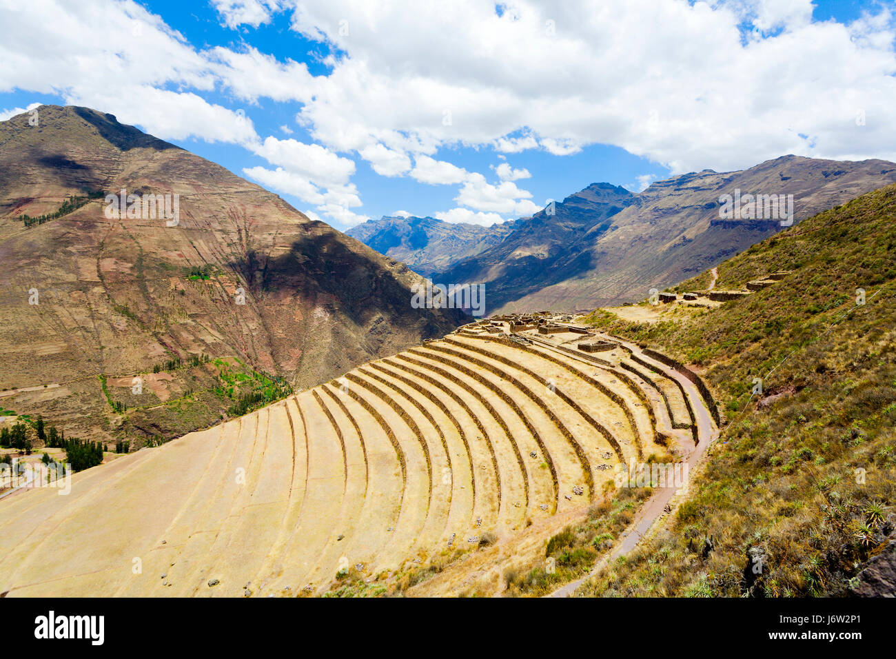 mountains agriculture farming terraces peru beautiful beauteously nice ...
