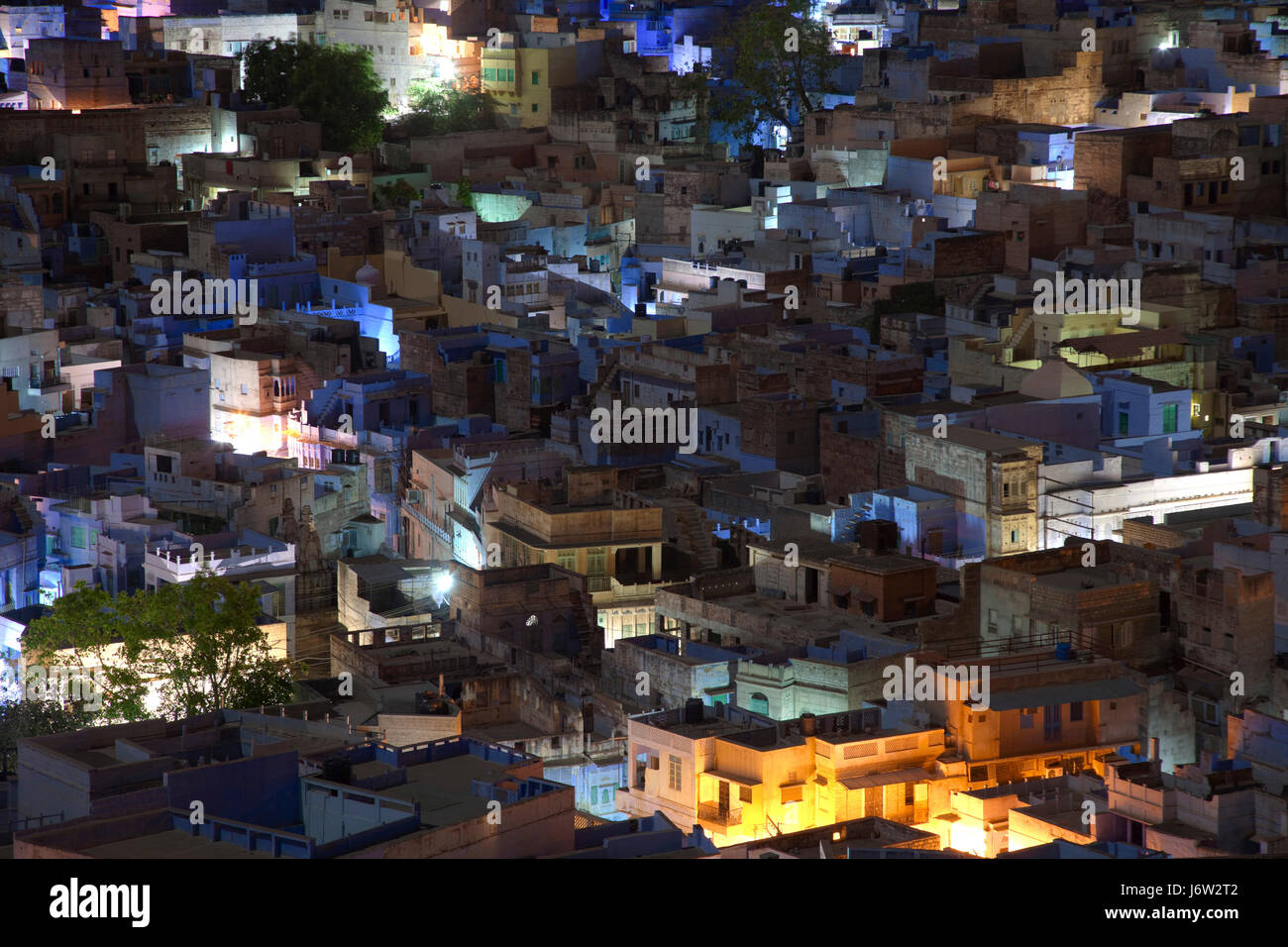 houses city town night nighttime india sight view outlook perspective ...