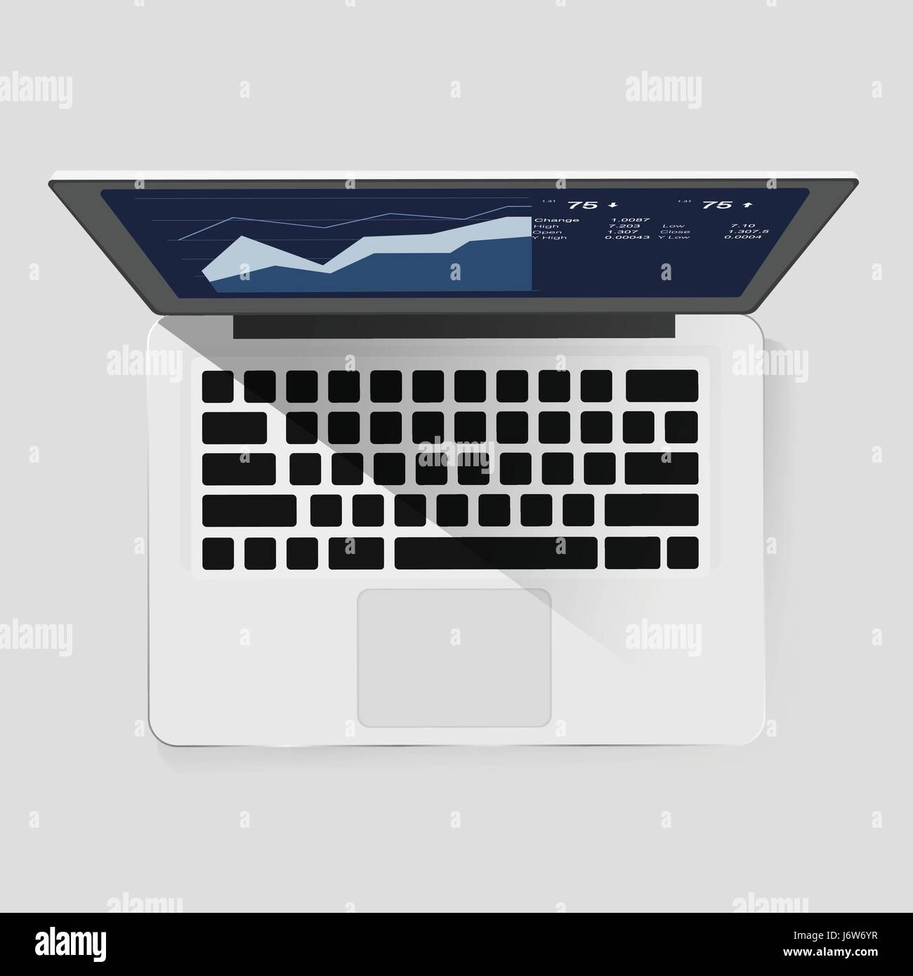 Laptop technology digital Stock Vector Images - Alamy