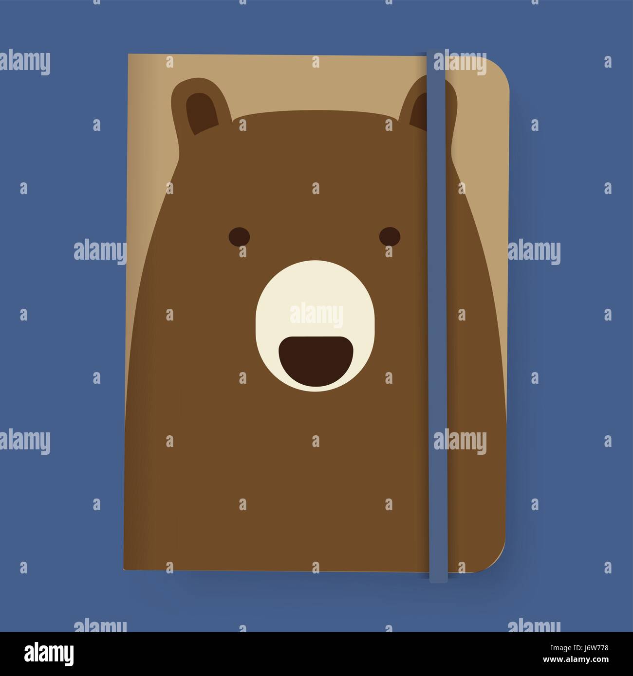 Bear Notebook Graphic Illustration Vector Stock Vector Image & Art - Alamy