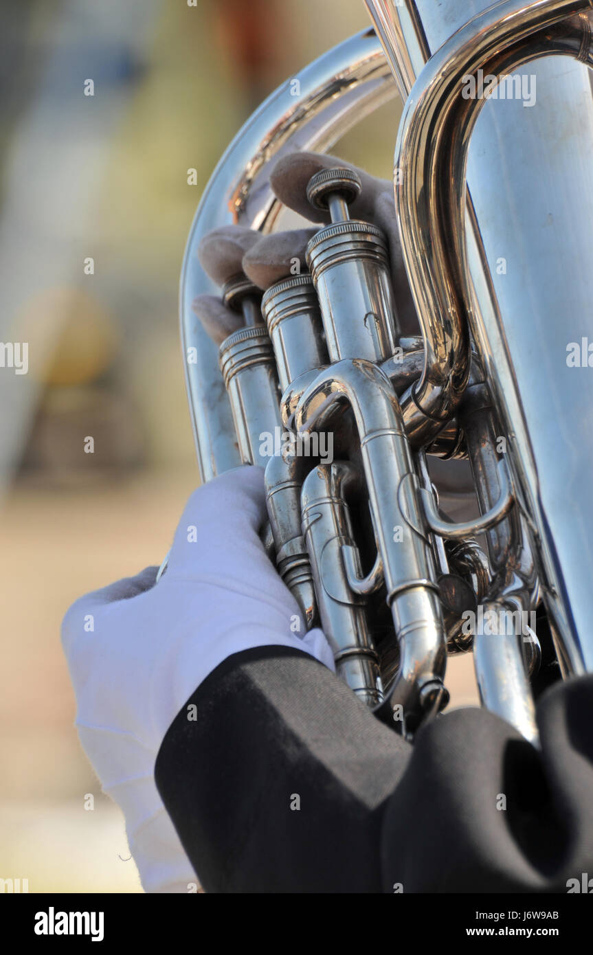 Musician playing tuba hi-res stock photography and images - Alamy