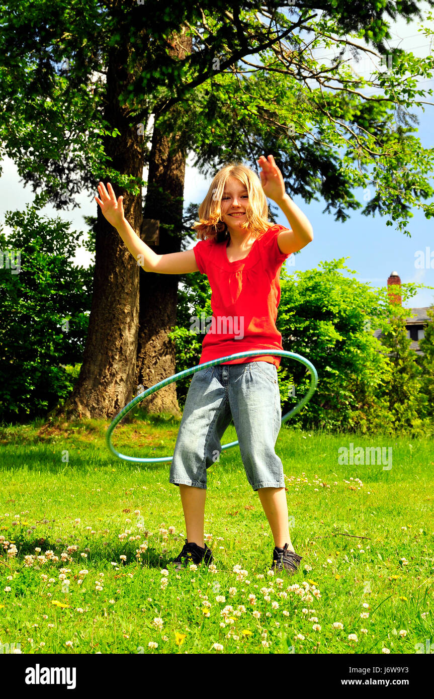 girl bouncing jumping Stock Photo - Alamy