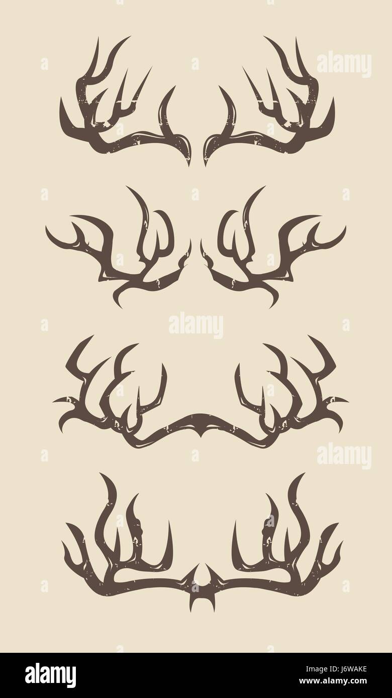 Huge antlers Stock Vector Images - Alamy