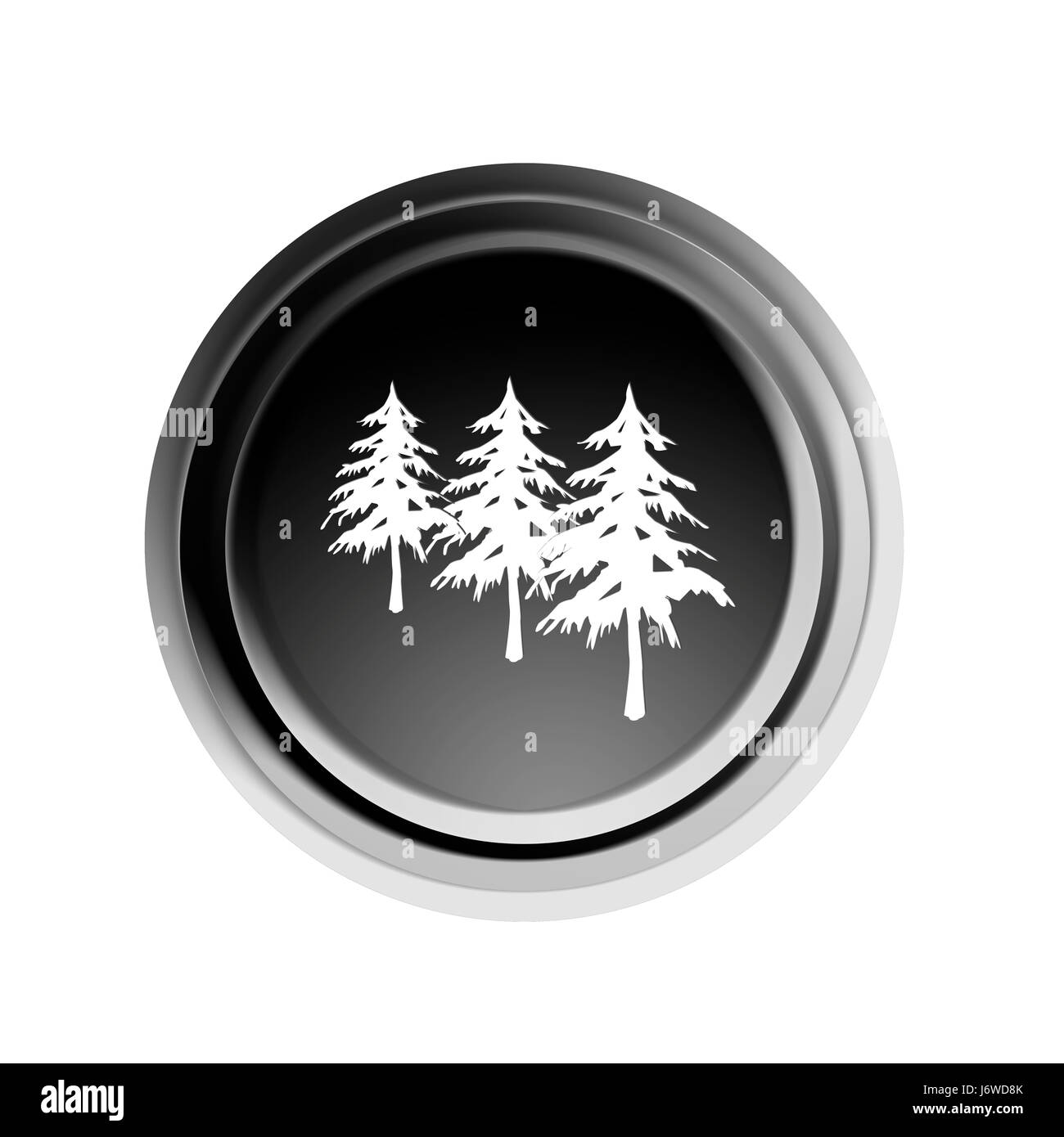 tree trees conifer button hint pointing forest nature isolated optional ...