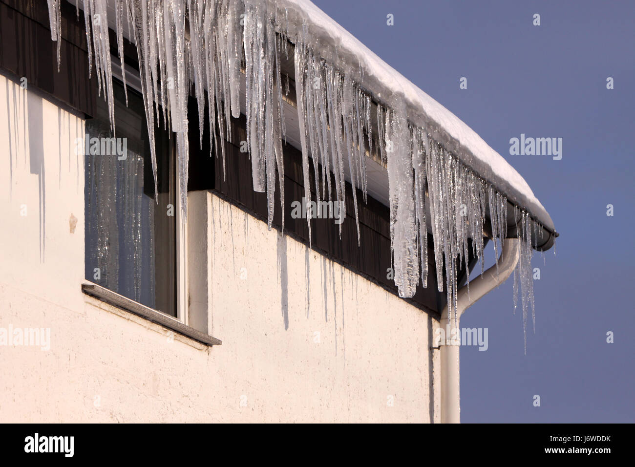 winter cold ice icicle icicles icy gutter snow rooftop winter window ...