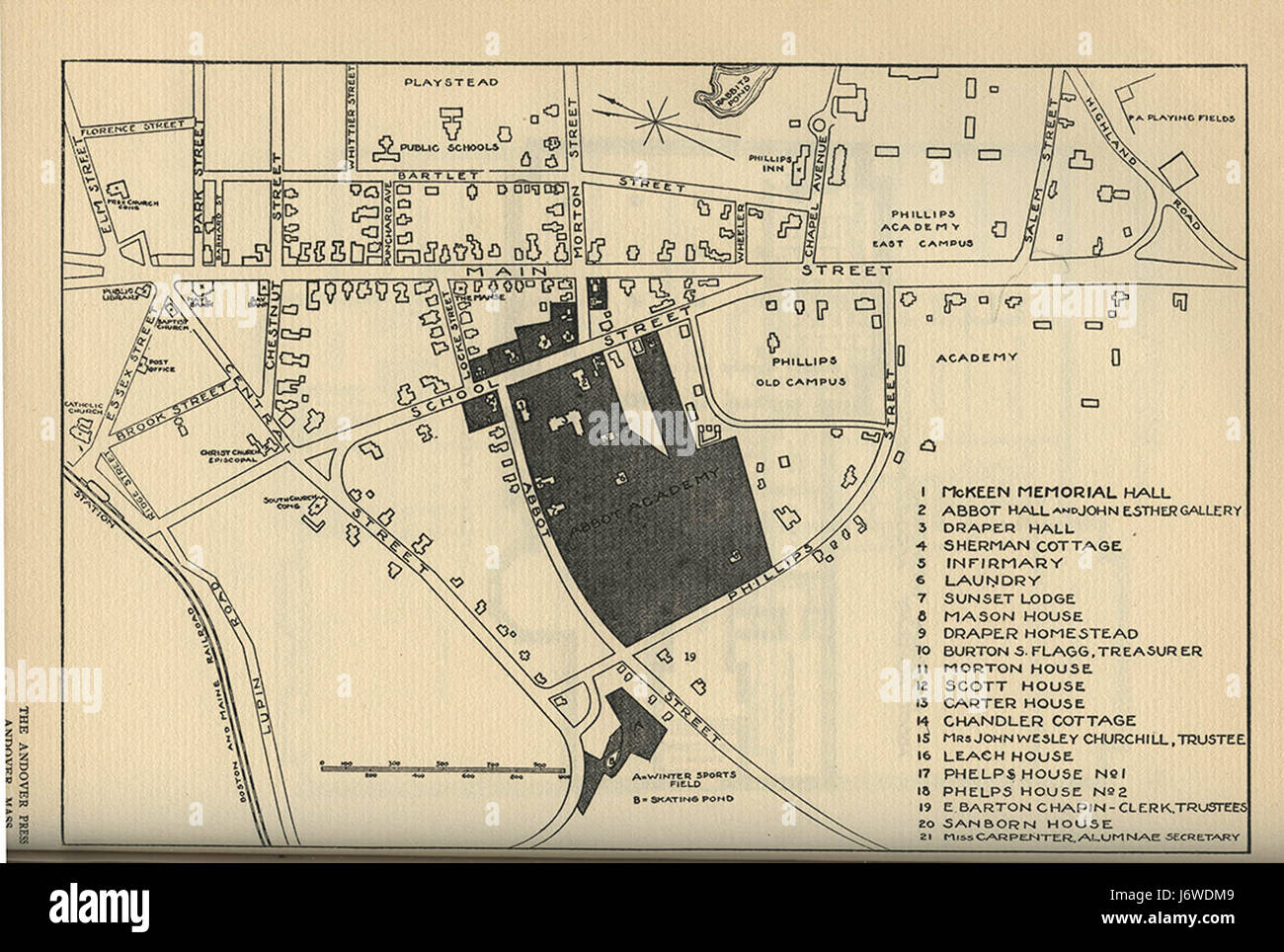 Abbot Academy Campus Map High Resolution Stock Photography and Images ...