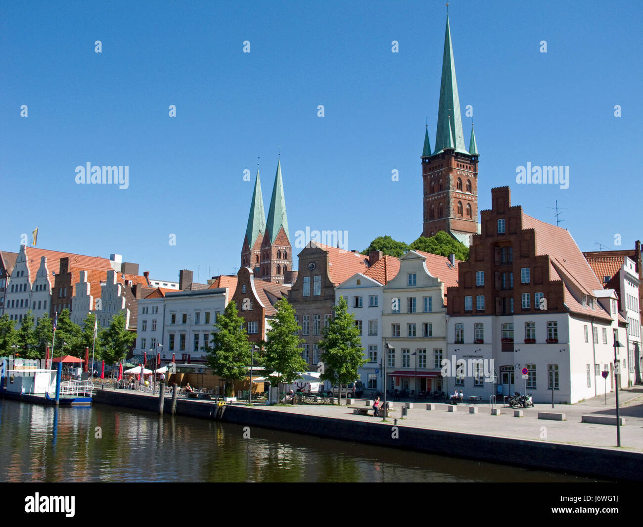 Riverside river trave in lbeck hi-res stock photography and images - Alamy
