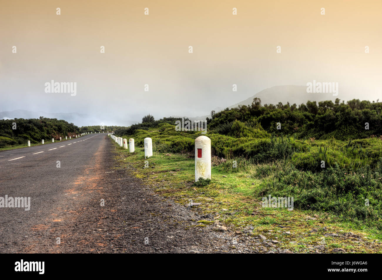 sunset sight view outlook perspective vista panorama lookout madeira ...