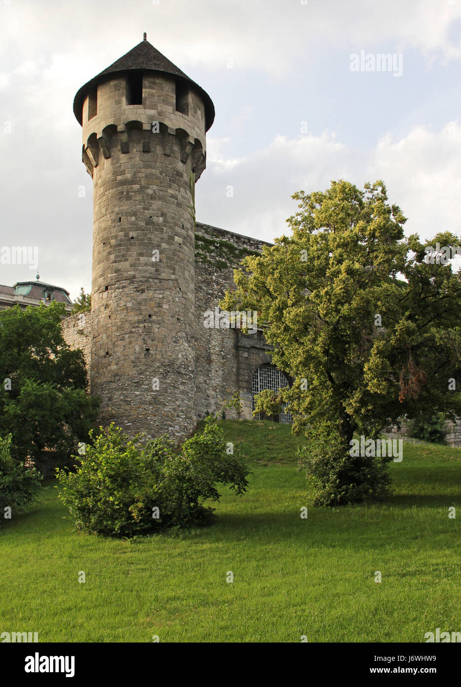 tower travel architectural city town stone dome tourism blank european ...