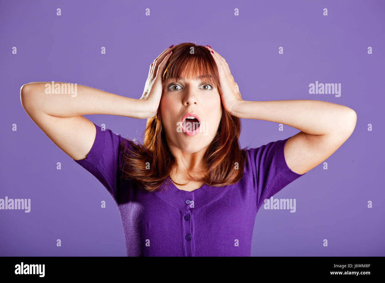 woman portrait tired concern worried worry anxiety anxious solicitous ...