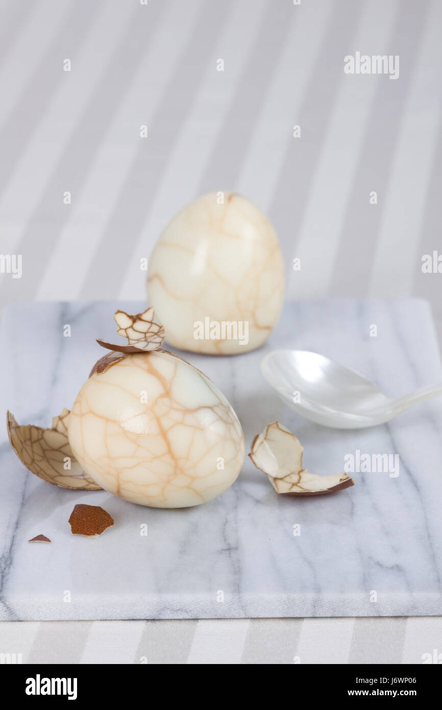 two eggs with shell Stock Photo - Alamy