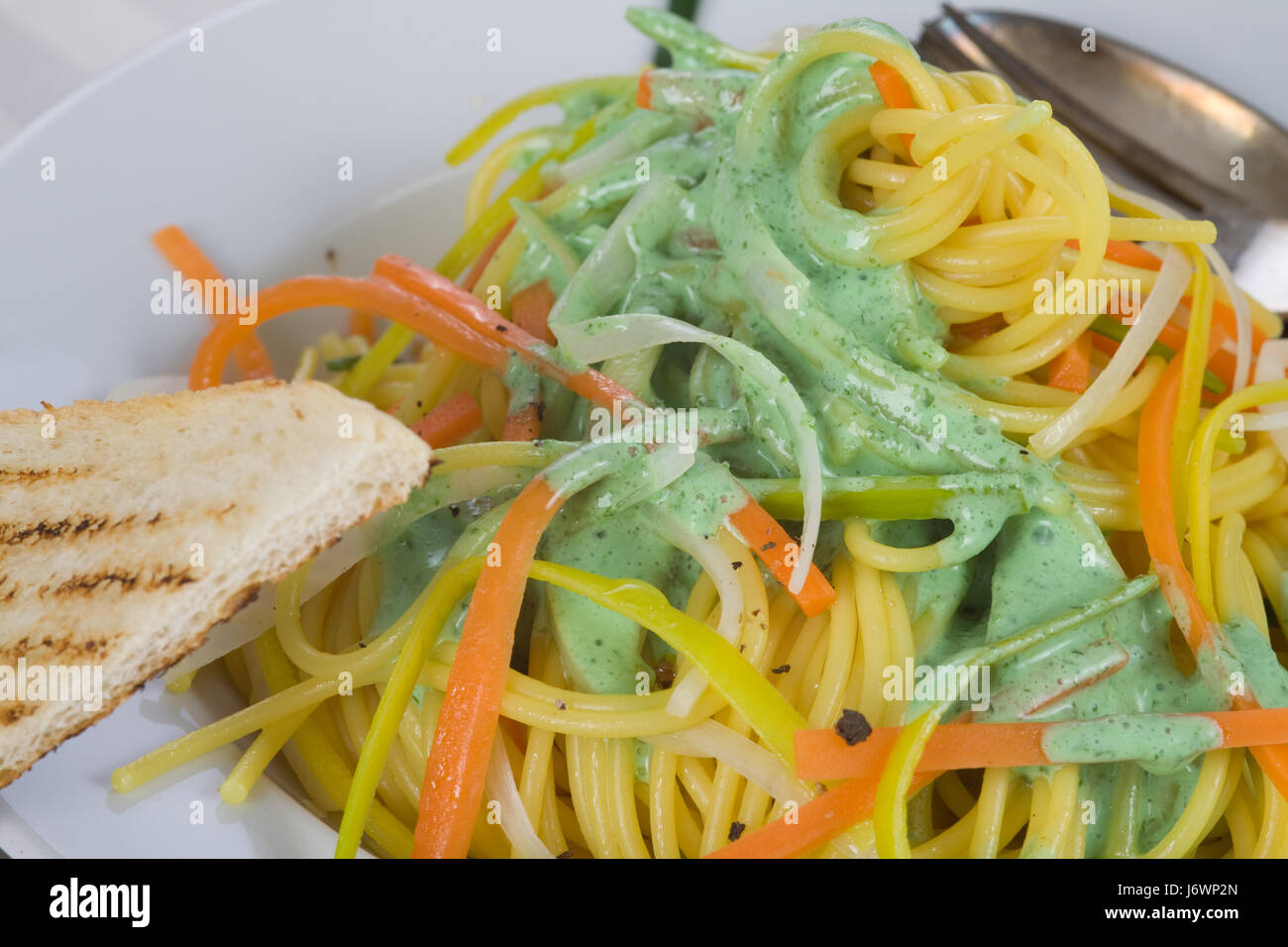 mint sauce on noodles Stock Photo - Alamy