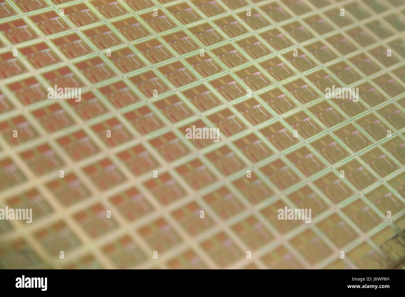 diagonal grid seen on a wafer Stock Photo - Alamy
