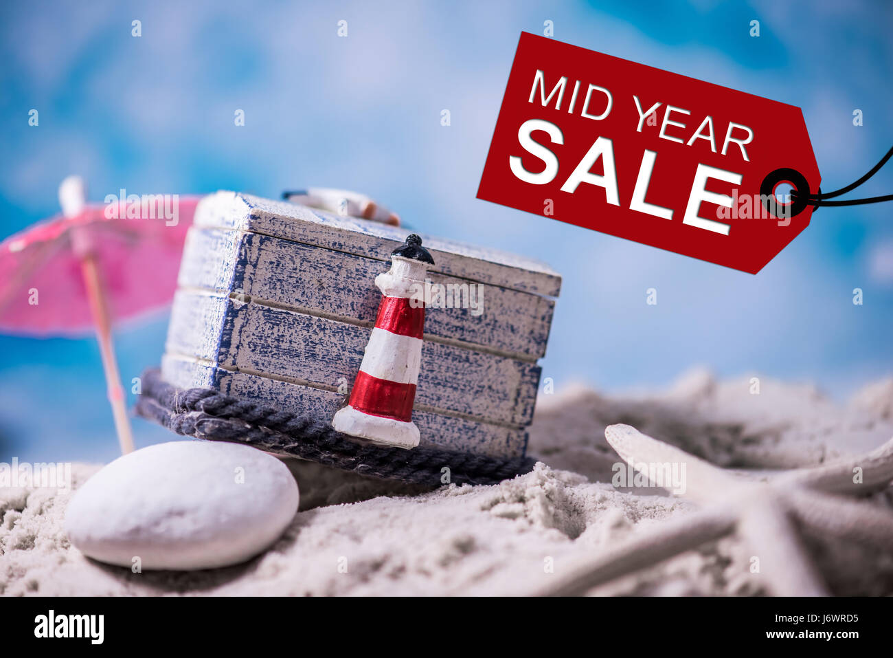 Mid year sale, discount and promotion concept decoration Stock Photo ...