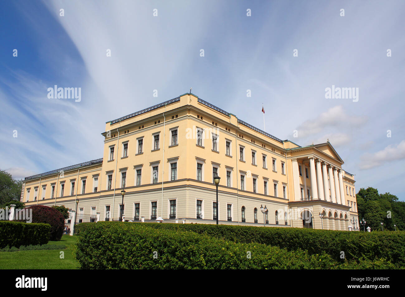 norway pillar facade neoclassicism royal chateau castle window porthole ...