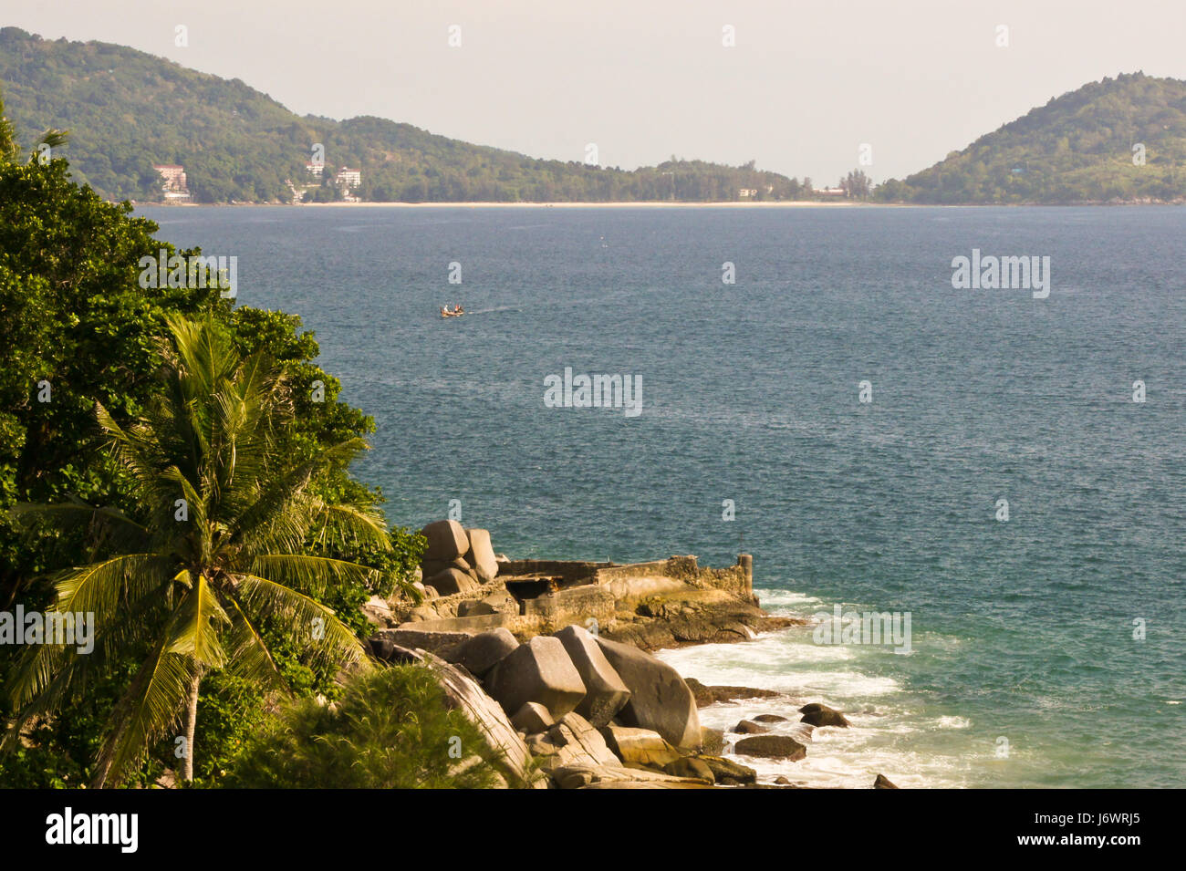 heaven paradise rock palm tree crags reef stones hill holiday vacation ...