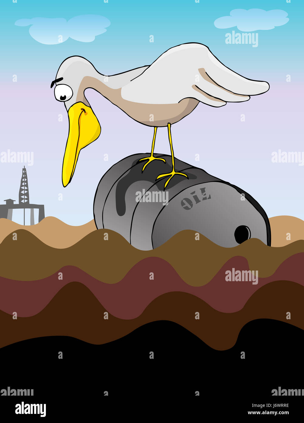 environment enviroment bird pollution disaster spill drilling bore oil ...